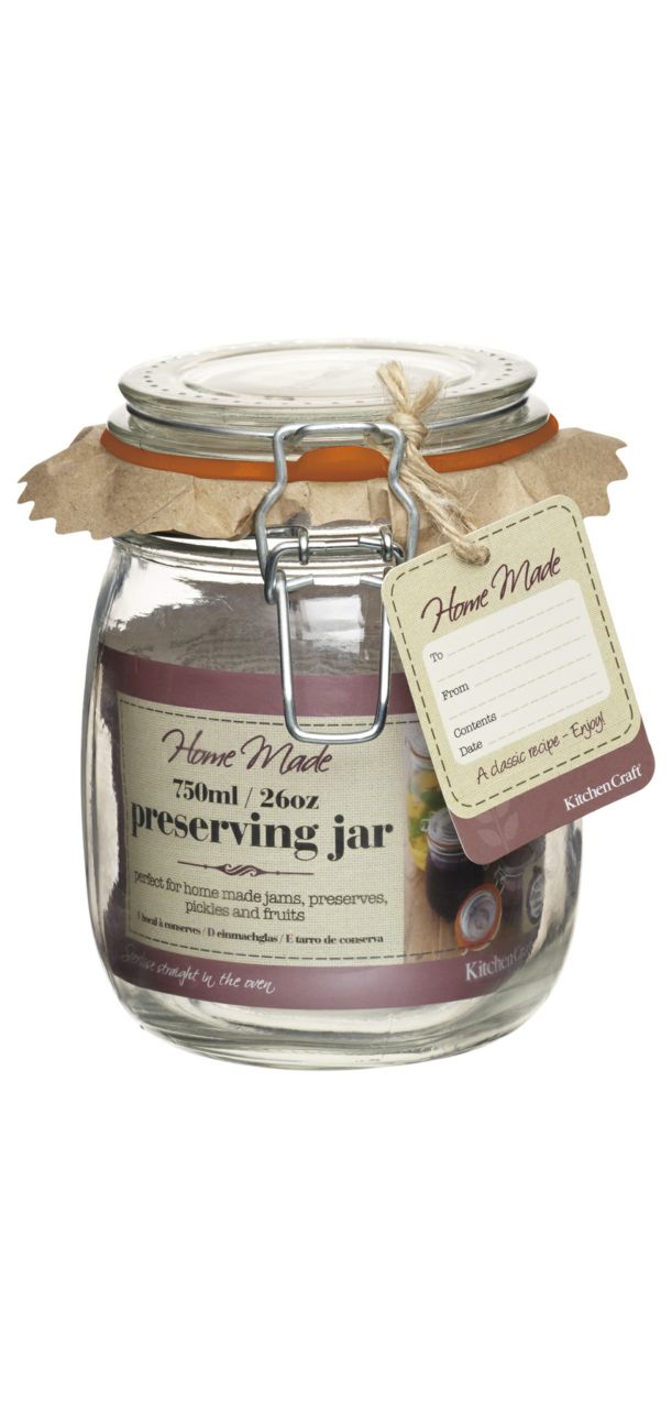 Home Made Glass Preserving Jar 750ml (26oz) : Mcdougalls